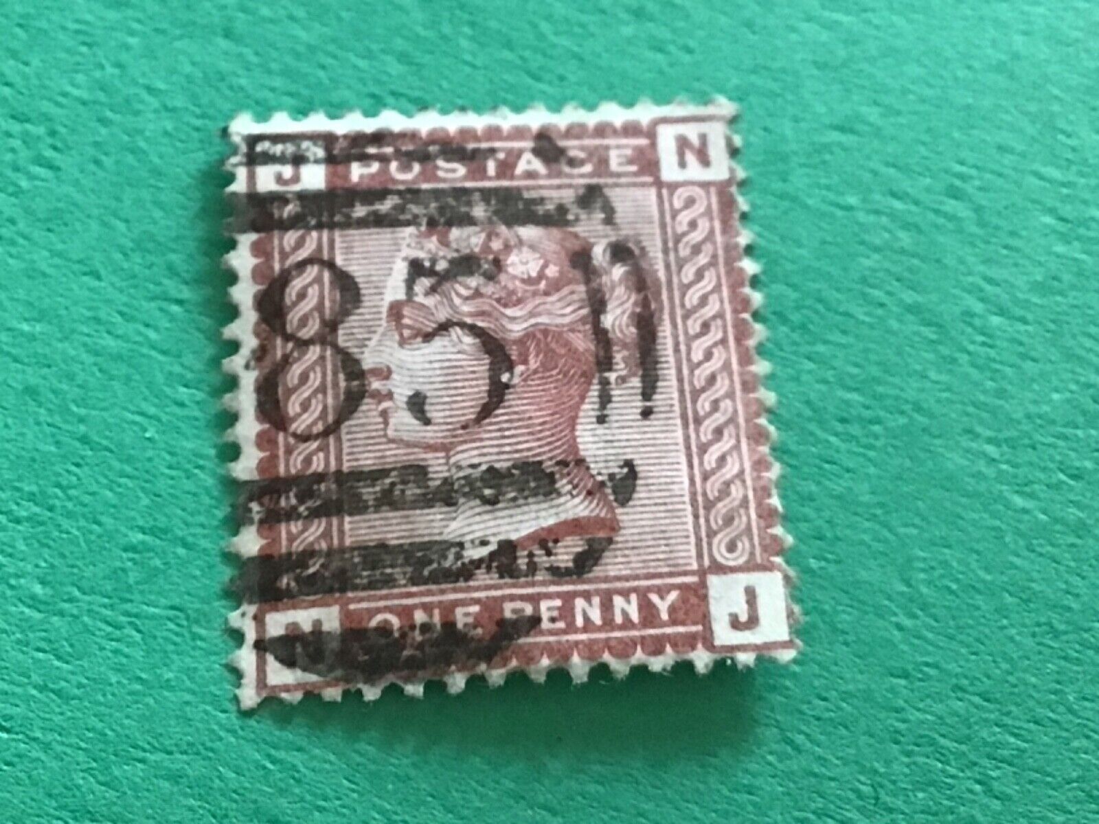 Great Britain 1880 one penny venetian red S. G. 166 used stamp A19185 ...
