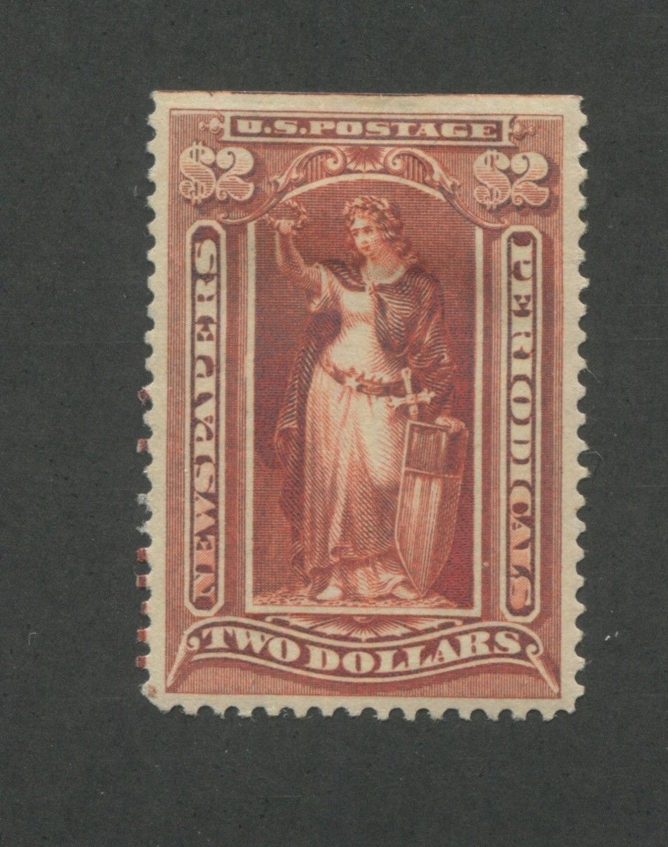 1895 US Newspaper Periodical Stamp #PR120 Mint Hinged VF OG, CERT ...