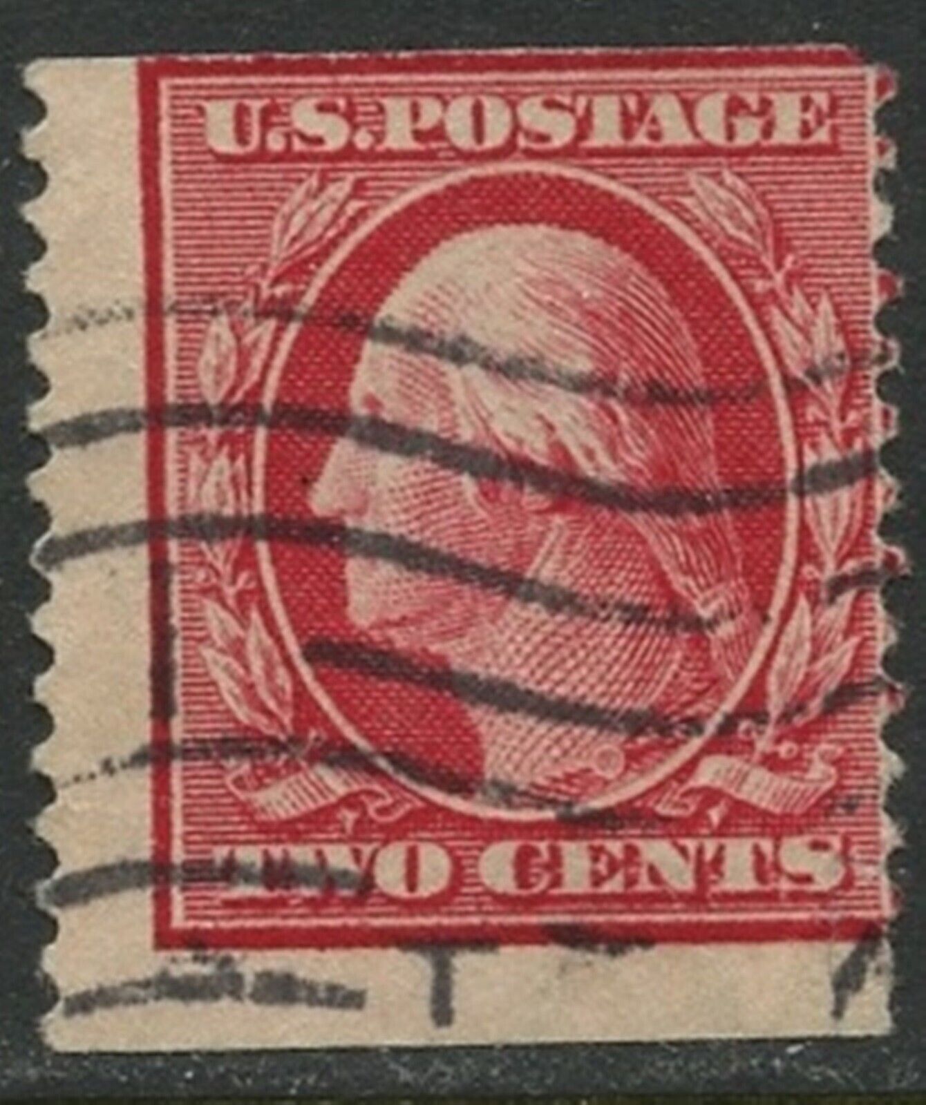 US Sc#353 1908-10 2c Perf 12 Vertical Coil DL Watermark 191 Used ‘As Is ...