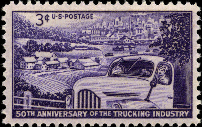 1953 3c Trucking Industry, 50th Anniversary Scott 1025 Mint F/VF NH ...