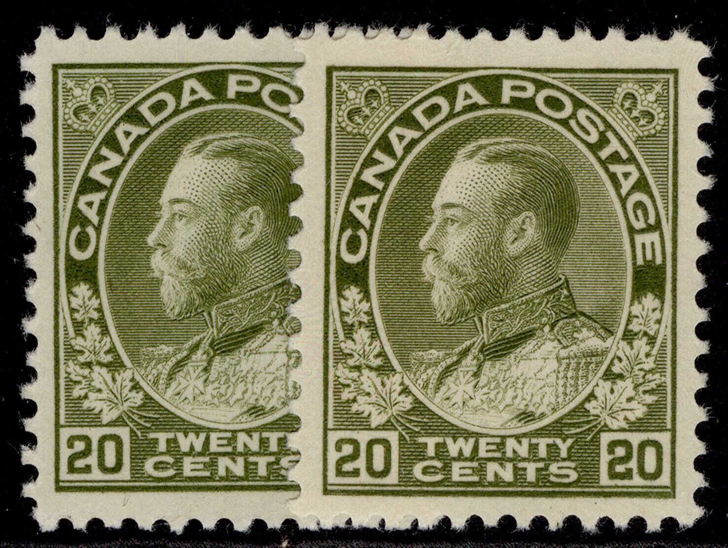 Canada GV Sg212 + 213, 20c Shade Varieties, M Mint. Cat £90. | Canada ...