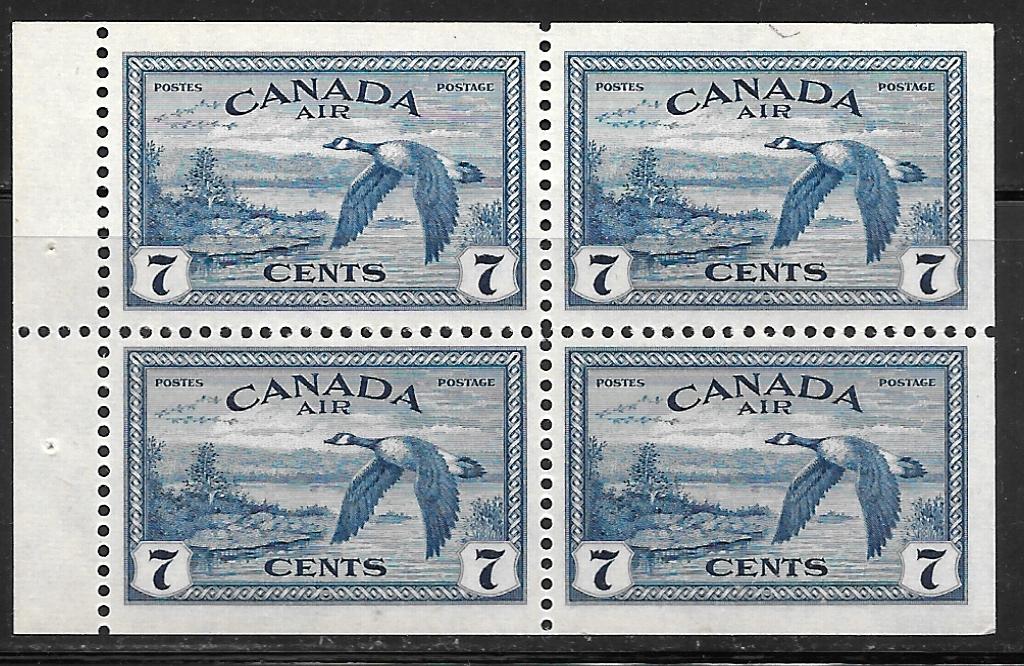 Canada C9a: 7c Canada geese (Branta canadensis) near Sudbury, ON, MNH ...