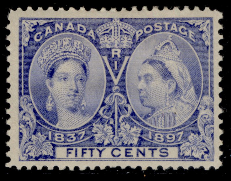 CANADA QV SG135, 50c bright ultramarine, M MINT. Cat £200. | Canada ...