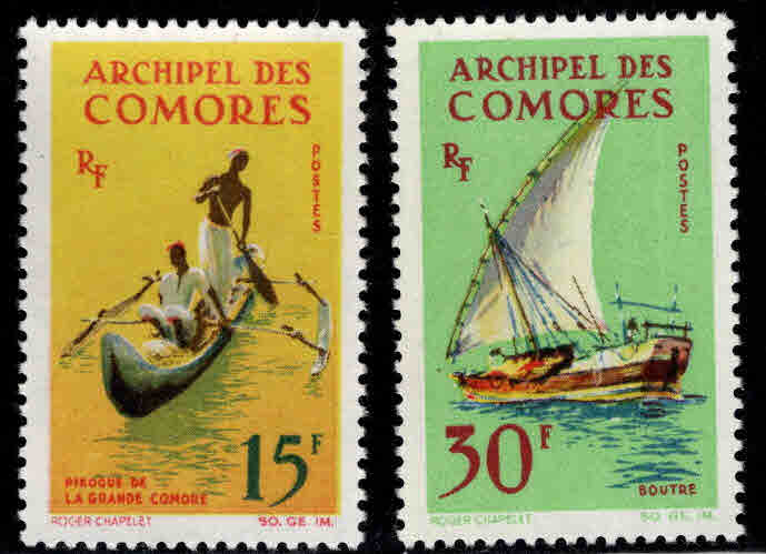 Comoro Islands Scott 61-62 MNH** 1964 set | Africa - Comoro Islands ...