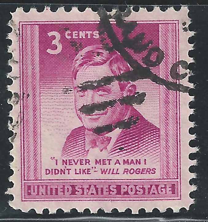 US #975 3c Will Rogers | United States, General Issue Stamp / HipStamp