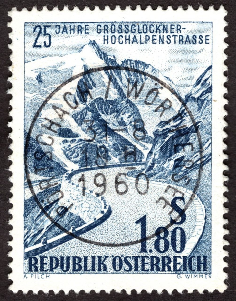 1960, Austria 1,80 Sch, Used, Sc 656 | Europe - Austria, General Issue ...