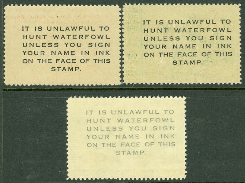 USA 1946-57 Scott #RW13, 16, 24 All Very Fine, Mint NH stamps. | United ...