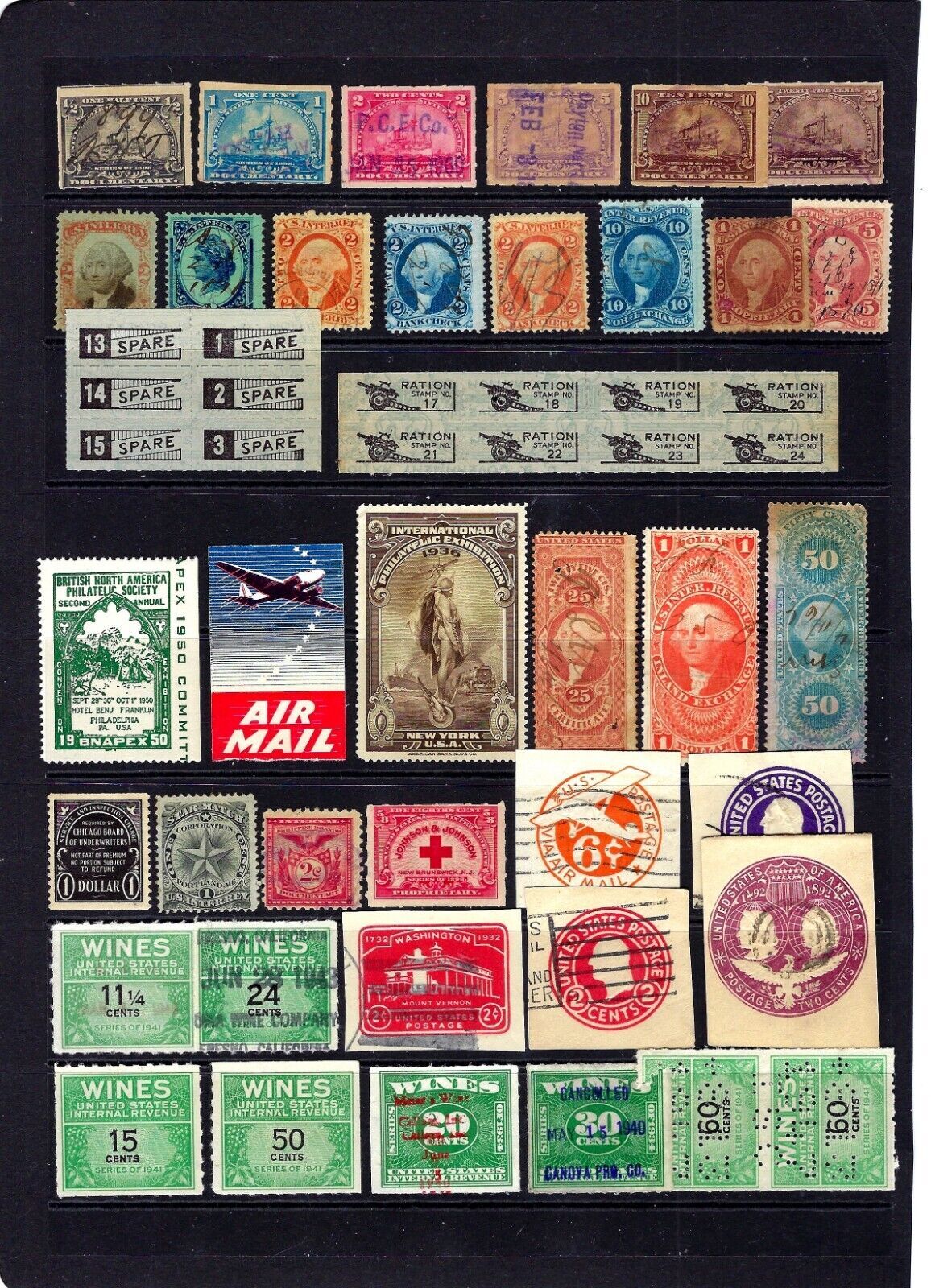 JASTAMPS: Nice Vintage US Old Federal Stamp LOT Collection, see scan ...