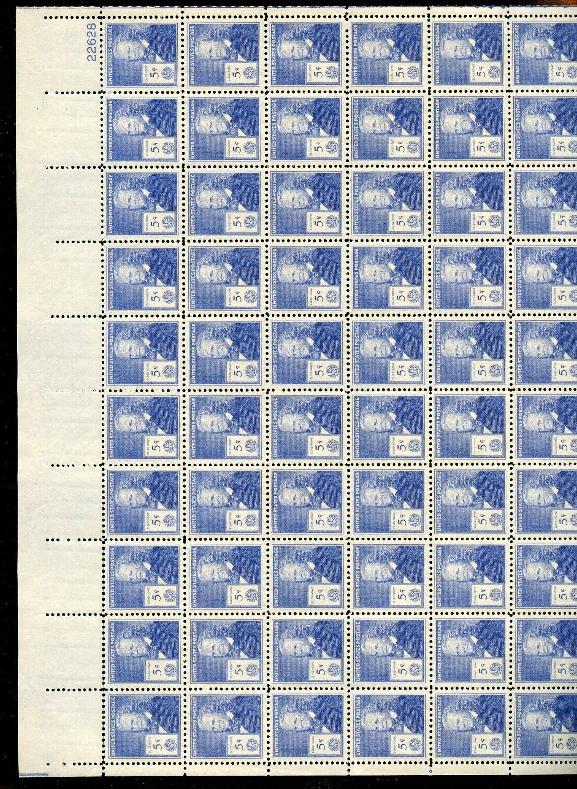 United States 5c Scott #892 Mint Never Hinged TOP ROW Separated From ...