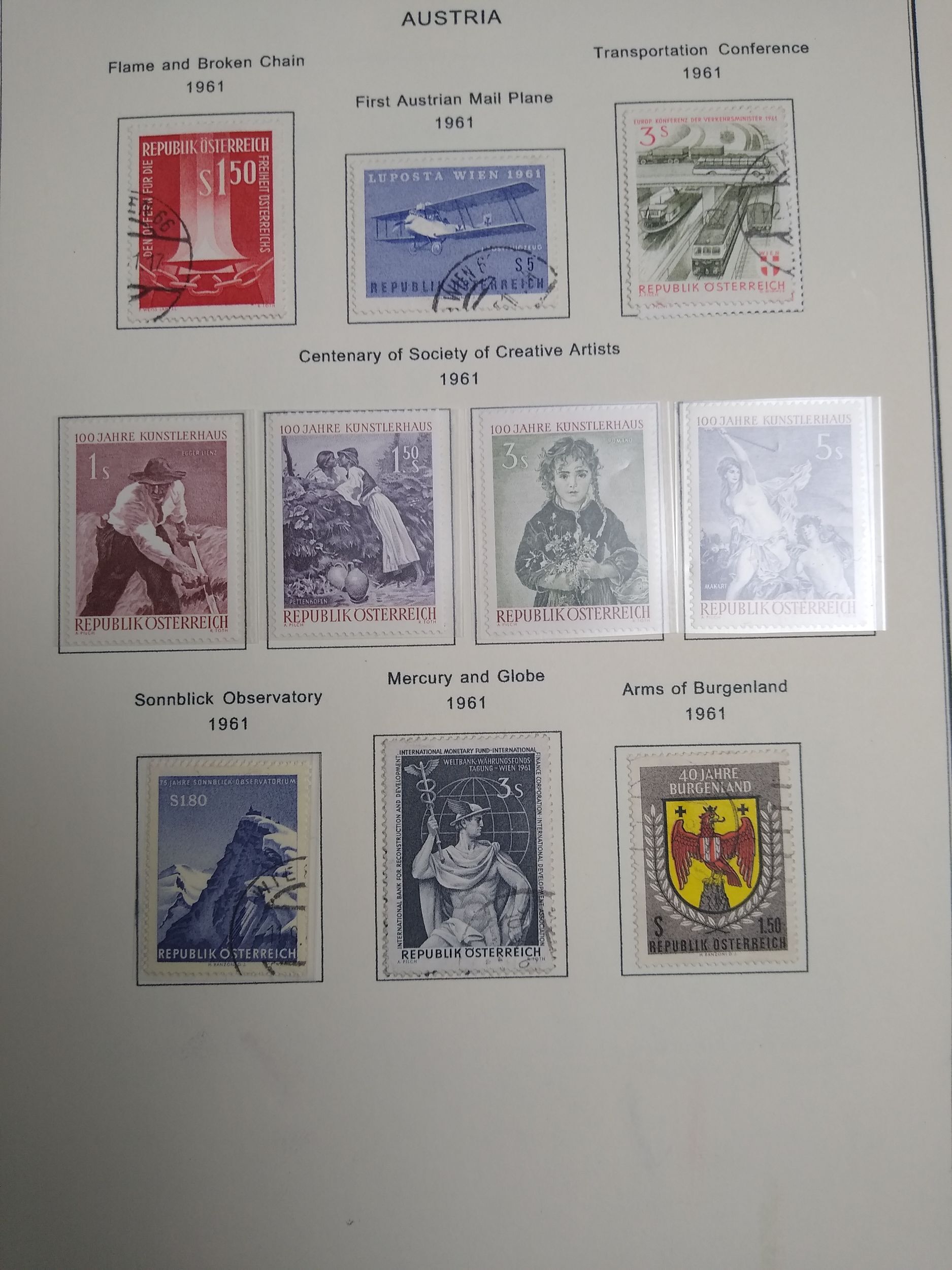 collection on pages Austria 1960-64 JW: CV $35-40 | Europe - Austria ...