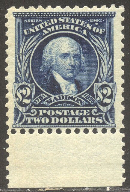 U.S. #312 Mint VF BEAUTY - 1902 $2.00 Madison | United States, General ...