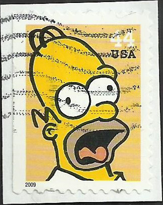 # 4399 Used Homer Simpson | United States, General Issue Stamp / HipStamp