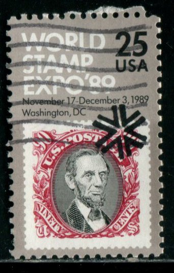 2410 US 25c World Stamp Expo '89, used | United States, General Issue ...