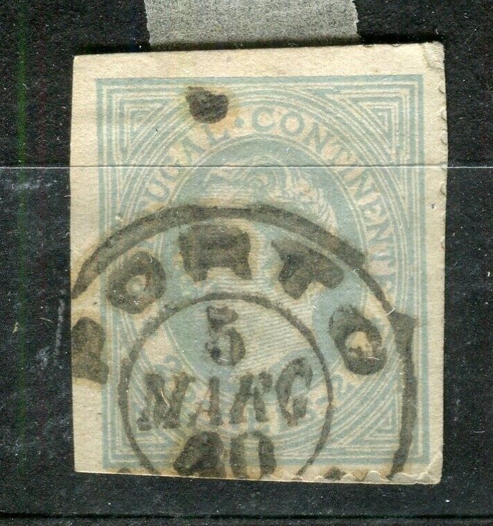 PORTUGAL; 1880s early classic Luis issue fine PORTO Postmark Piece ...