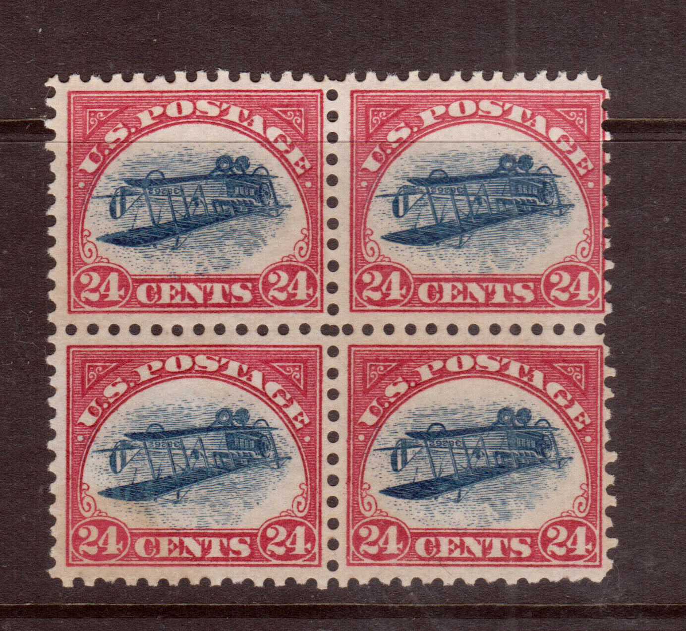 USA #C3a Mint Inverted Jenny Block Engraved Forgery By Peter Winter ...