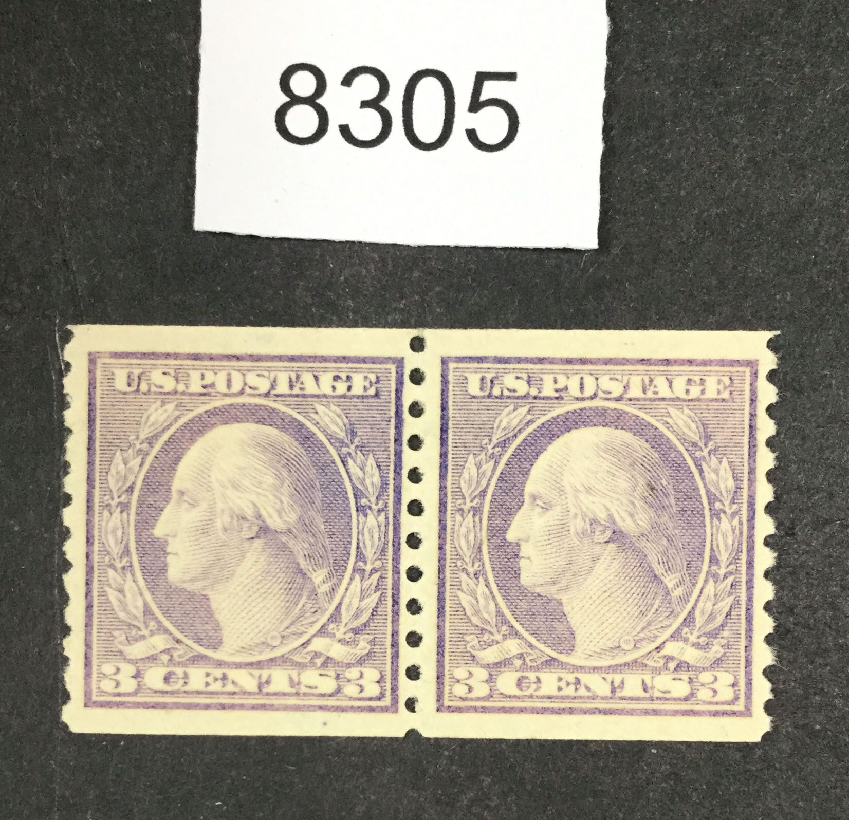 US Stamps # 494 Coil Pair Mint OG NH VF/XF Jumbo LOT #B 8305 | United ...