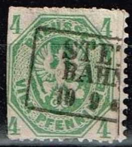 Prussia 1861,Sc.#15 used Coat of arms in oval | Europe - Germany ...