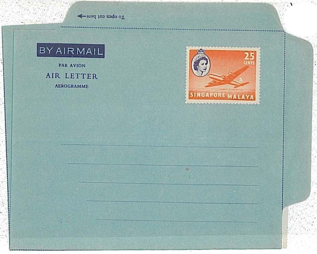 16486 Malaya Singapore - Postal History - Aerogramme \ AIR Letter ...