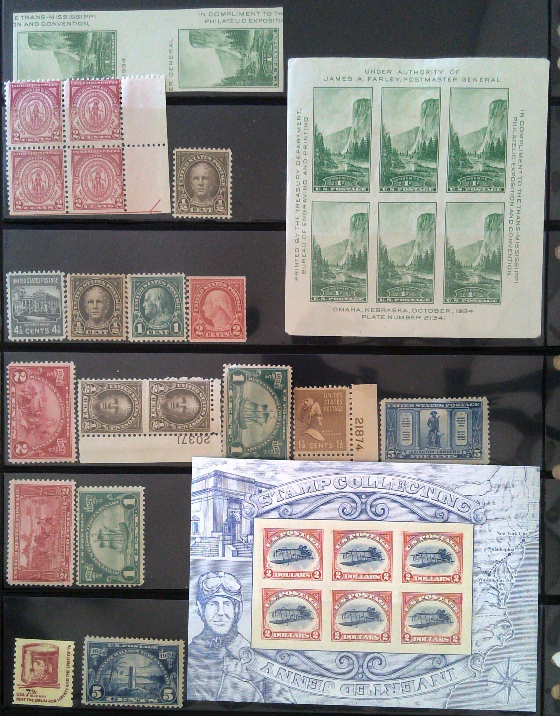 US Starter Collection including FoB with Postal Cards Lot - Unused ...