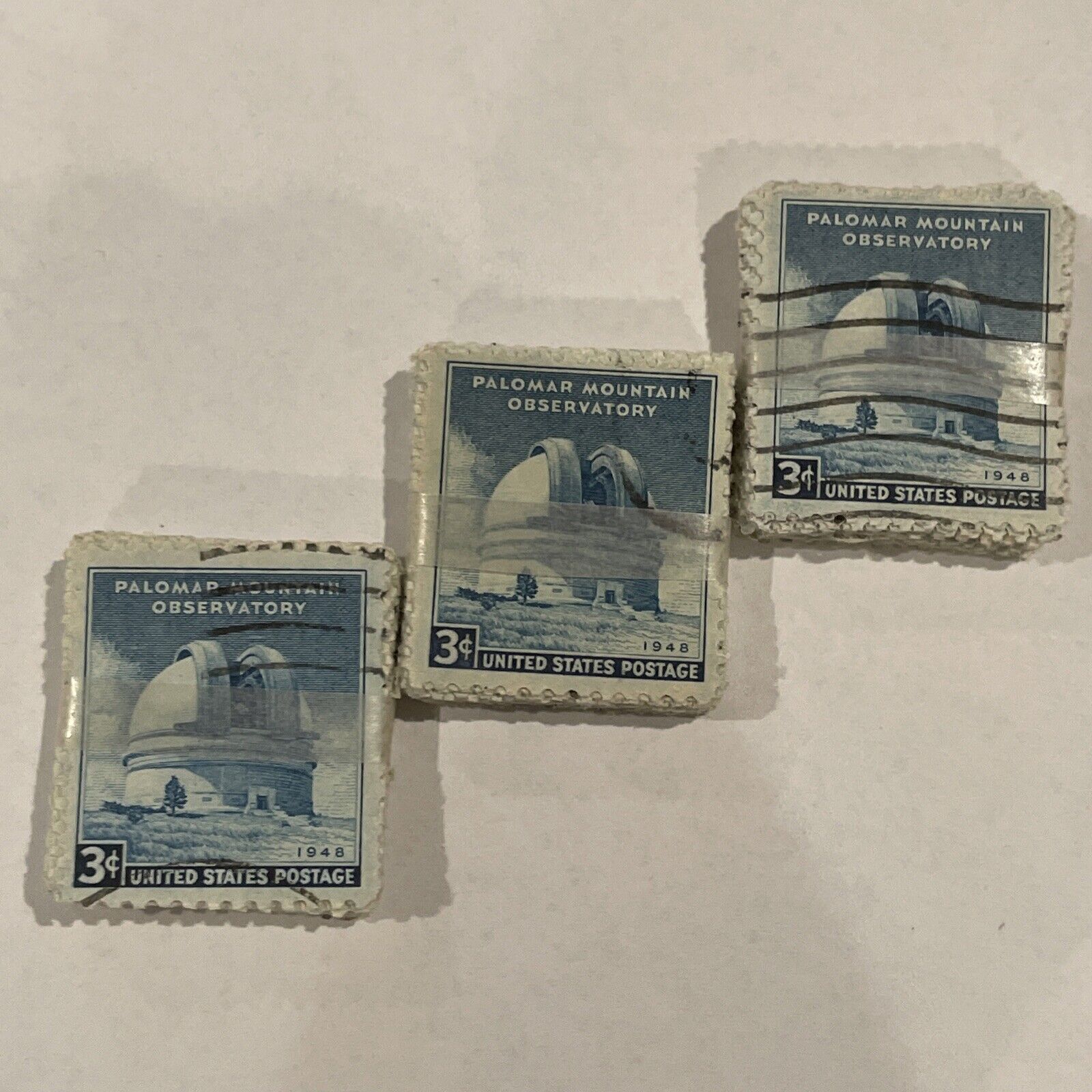 Blue Postage Stamps For Crafting; 50 Copies, Palomar Observatory, Scott ...