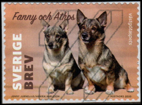 Sweden 2863e - Used - (11k) Swedish Valhunds (Fanny & Athos) (2020) (cv ...