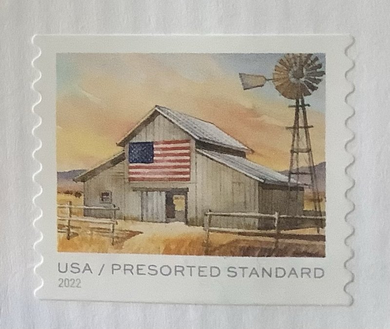 USA 2021 Scott 5685 used - PRESORTED STANDARD, Flag on Barns | United ...
