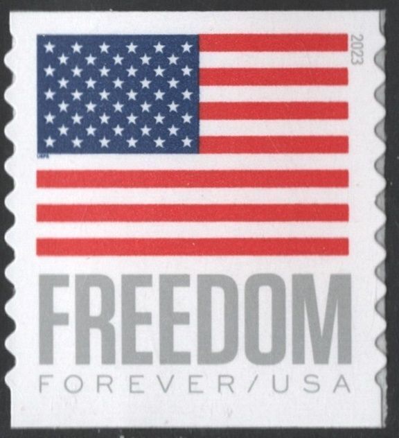 NEW ISSUE (Forever) Freedom U.S. Flag Coil Single: APU (2023) SA ...