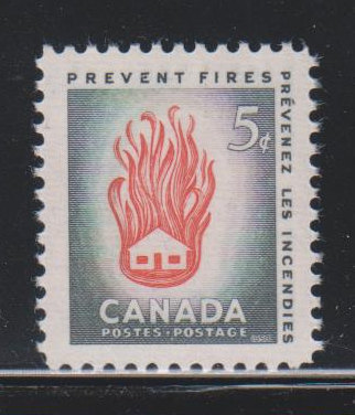 Canada, 5c House on Fire (SC# 364) MNH | Canada, General Issue Stamp ...