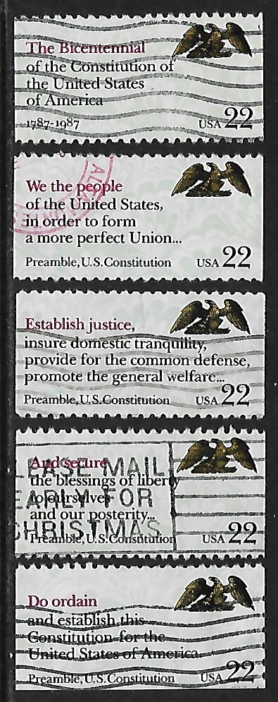 United States # 2355-2359 - Excerpts from the Preamble - set - used ...