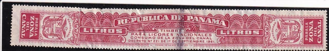 Canal Zone: Liquor Tax Strip, #R-11, Used (43284) | United States ...