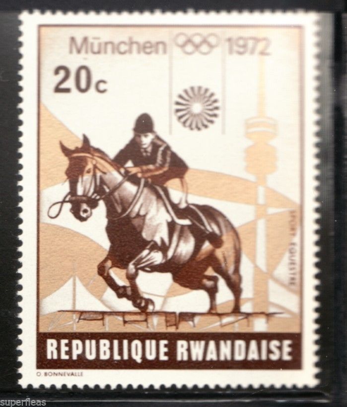 RWANDA 1972 postage stamps (8) Munich Olympic games set MNH F/VF ...