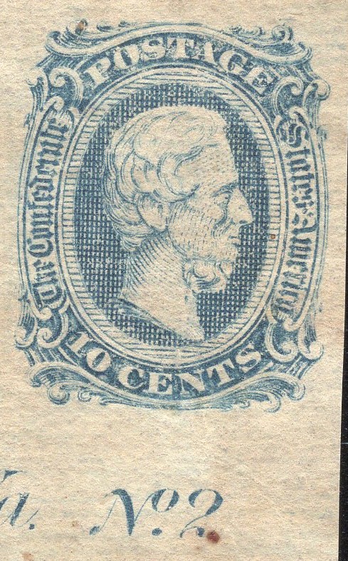 CSA# 11 - 10 Cents, Blue - Die A, Early State - Plate# Block of 18 -Cat ...