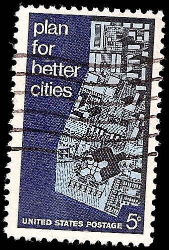 # 1333 Used Urban Planning | United States, General Issue Stamp / HipStamp