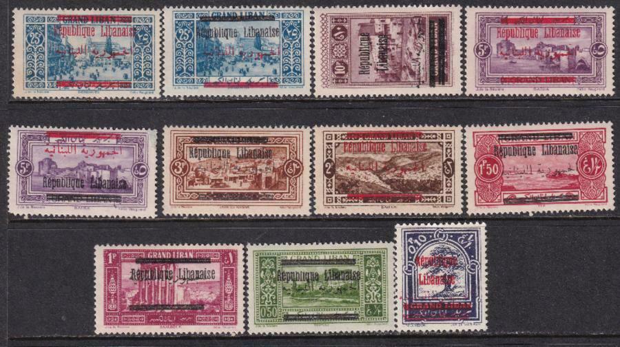 Lebanon 1928 SC 86-95A LH Set | Middle East - Lebanon, General Issue ...