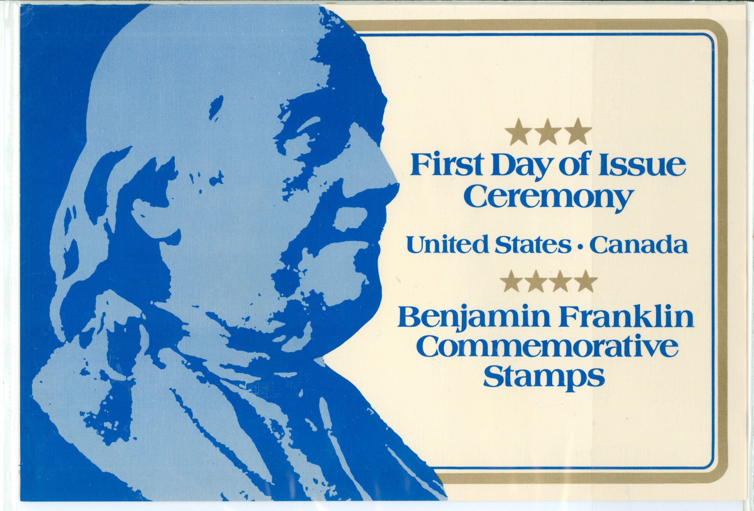 US 1690 1976 Benjamin Franklin; joint issue with Canada on First Day ...