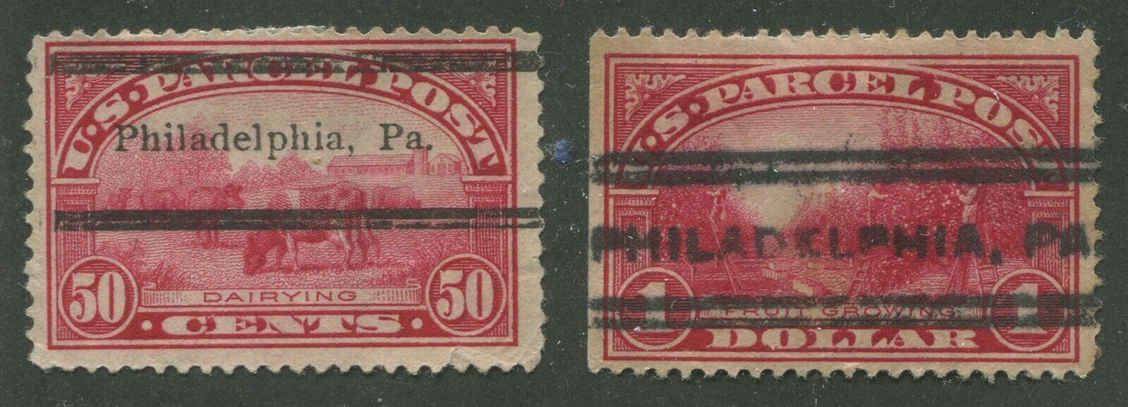United States #Q10, Q12 Used Parcel Post Stamp Precancels | United ...