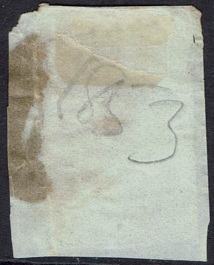 Victoria 1852 Queen on Throne 2d HAM Recess Printing Used on Piece ...