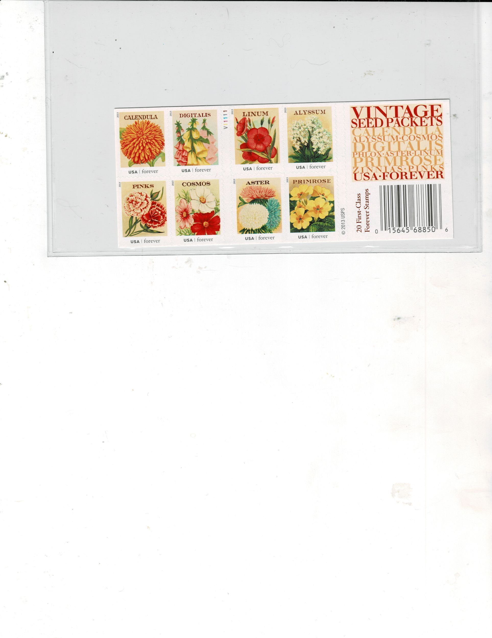 Vintage Seed Packets Forever US Postage Booklet #4754-63 VF MNH ...