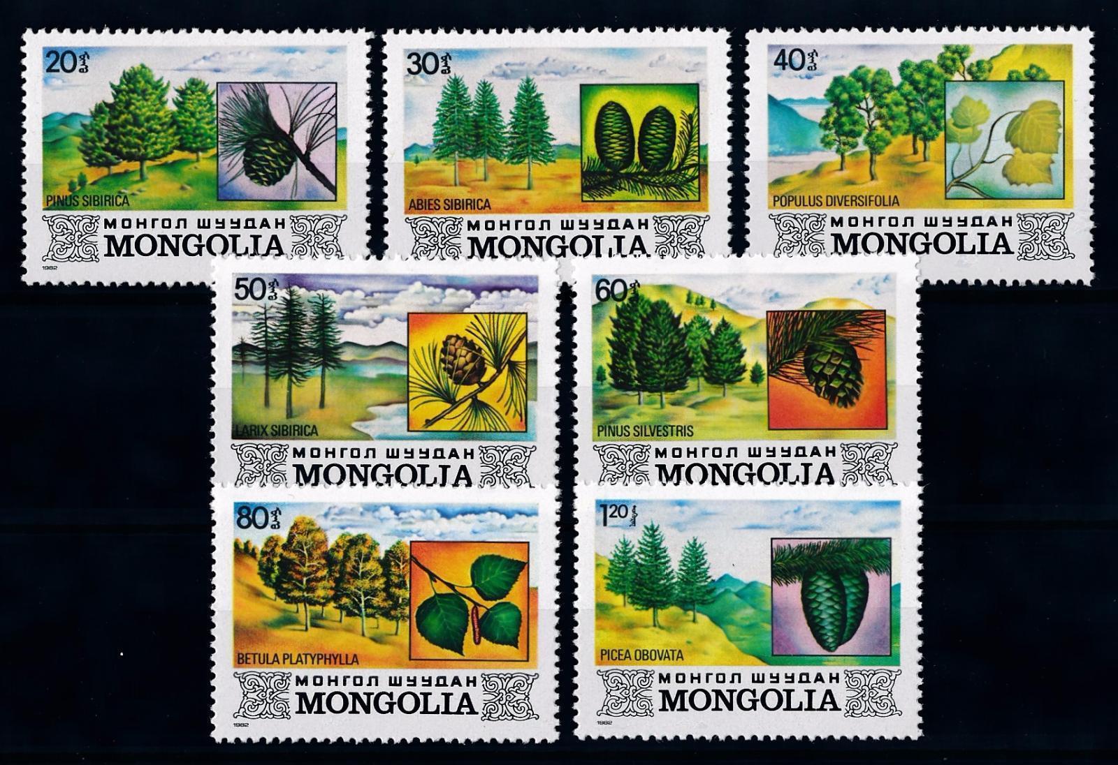 [65298] Mongolia 1982 Flora Trees Baumen MNH / HipStamp