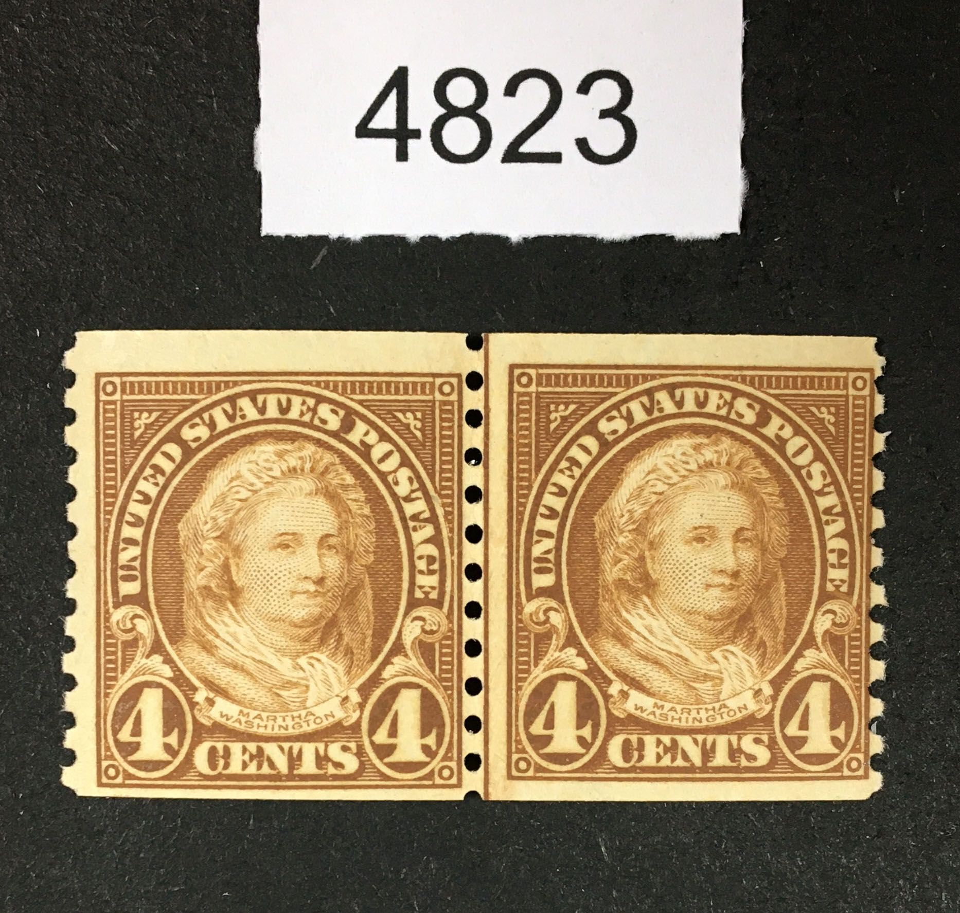 US Stamps # 601 Coil Line Pair Mint OG NH LOT #I 4823 | United States ...
