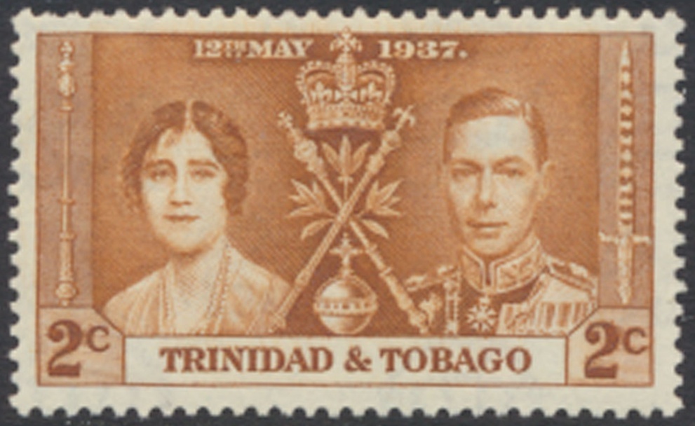 Trinidad & Tobago SC# 48 MH Coronation 1937 see details & scans ...