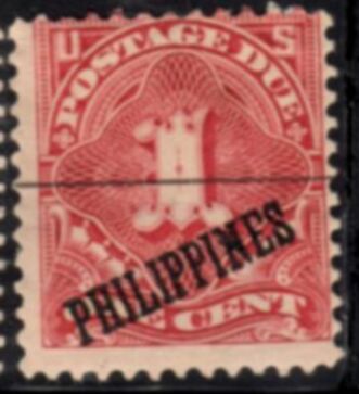Philippines Stamp #J1 - US #J38 Postage Due w/ Overprint "PHILIPPINES ...