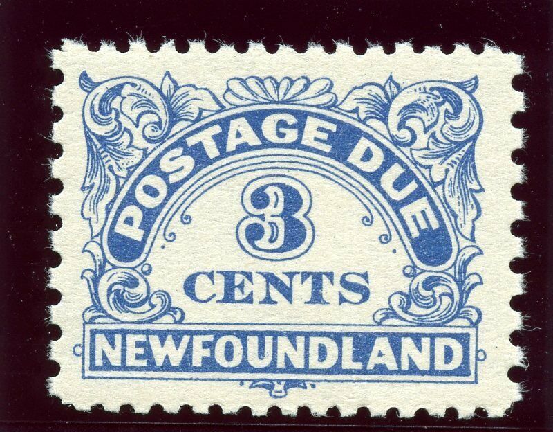 Newfoundland 1949 Postage Due 3c ultramarine (p11x9) superb MNH. SG D3a ...
