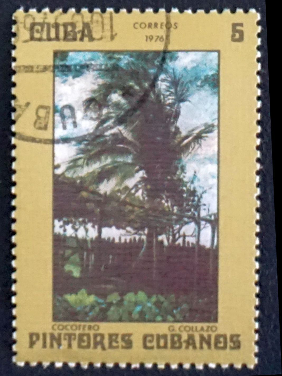 Cuba Sc# 2083 PAINTINGS art by COLLAZO 5c 1976 used / cancelled ...