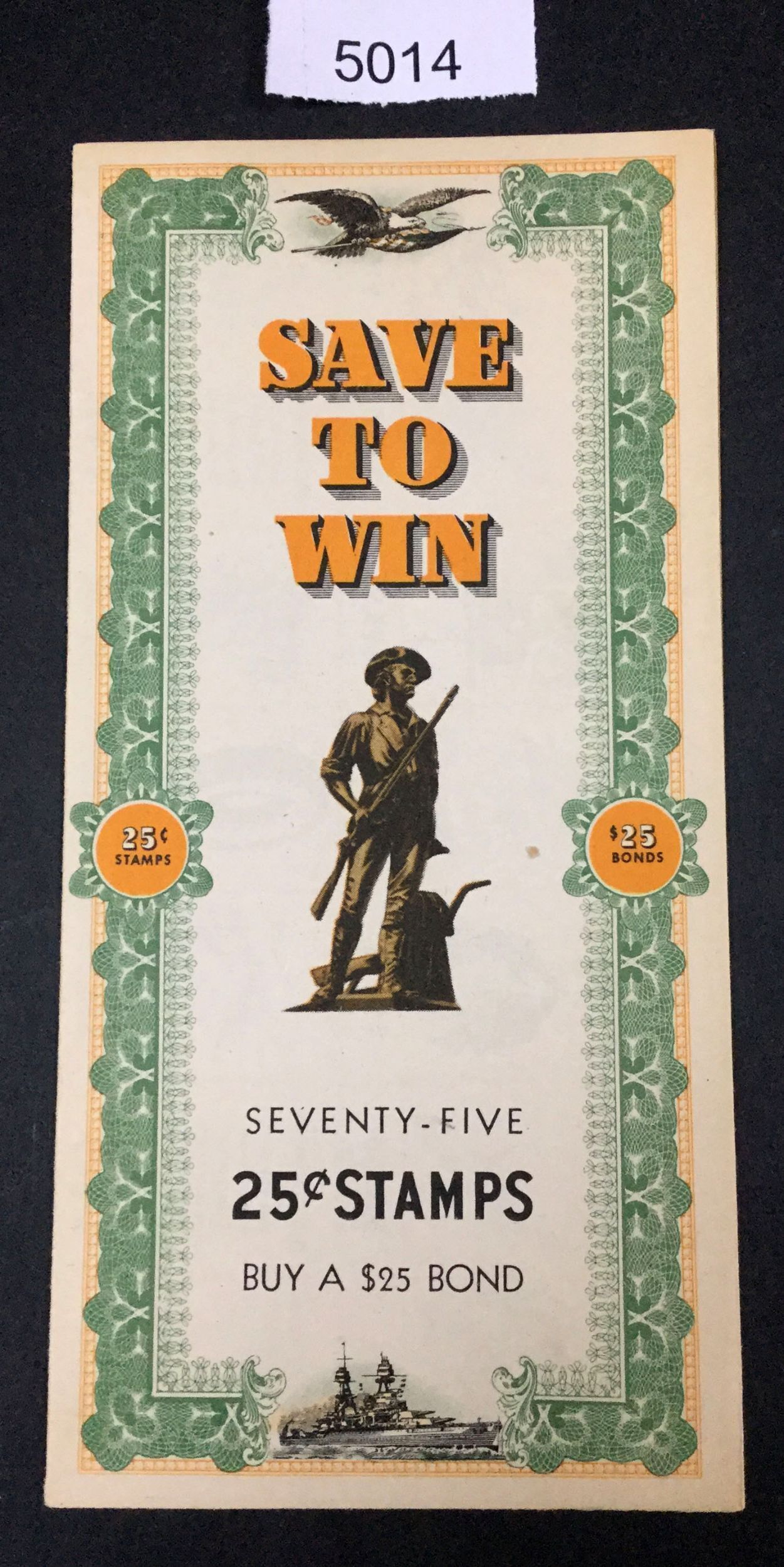 US Stamps Empty Savings Stamp Card Used LOT #5014 | United States, Back ...