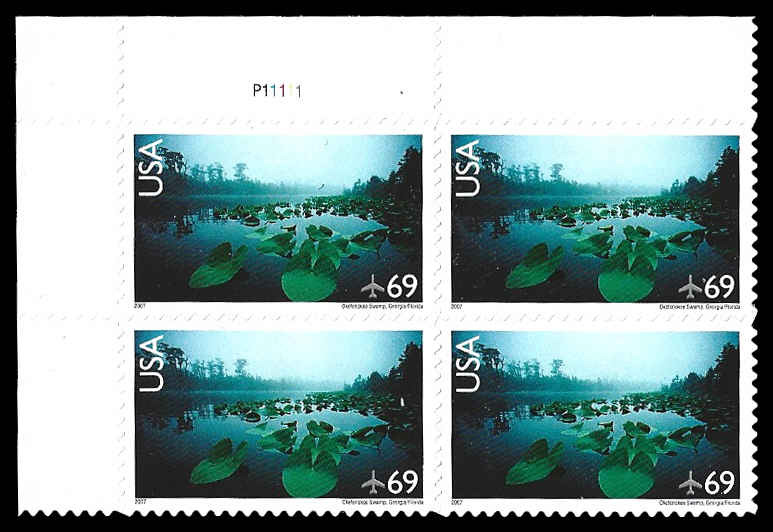 PCBstamps C142 PB $2.76(4x69c)Okefenokee Swamp, (P11111), MNH, (PB-1 ...