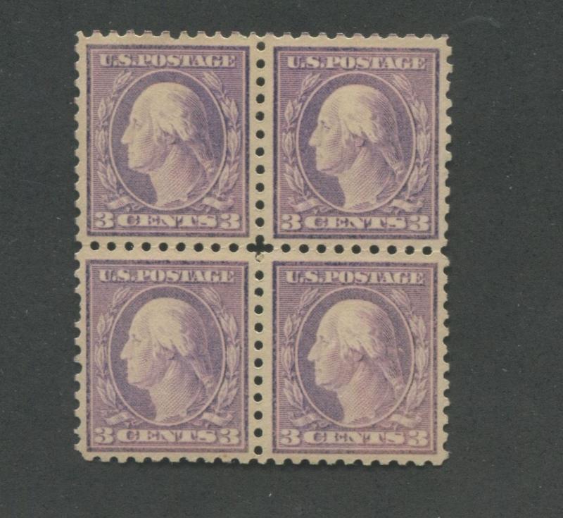 Block of 4 USA 3 Cent Stamps #333 President George Washington - Scott ...