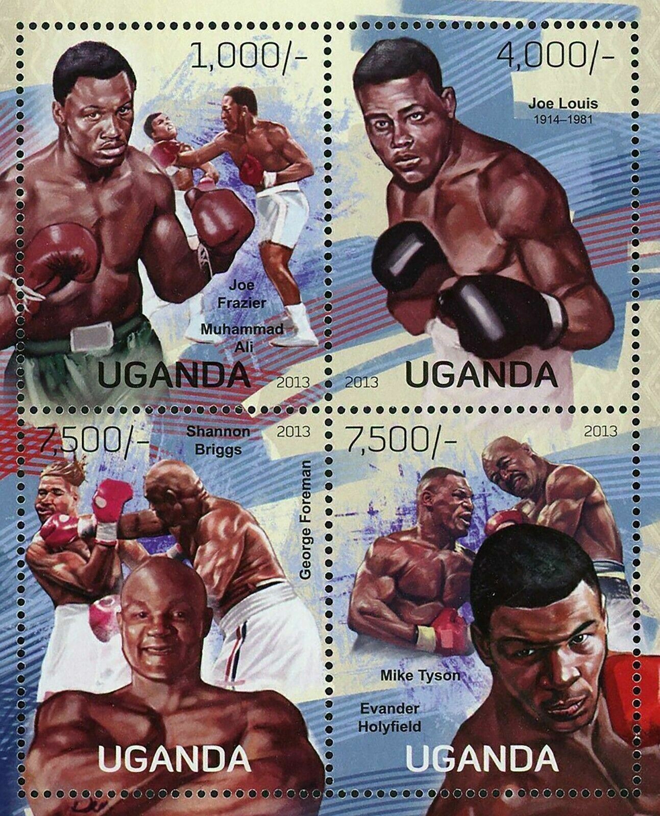 Boxing Champions Stamp Joe Frazier Muhammad Ali Joe Louis S/S MNH #3065 ...