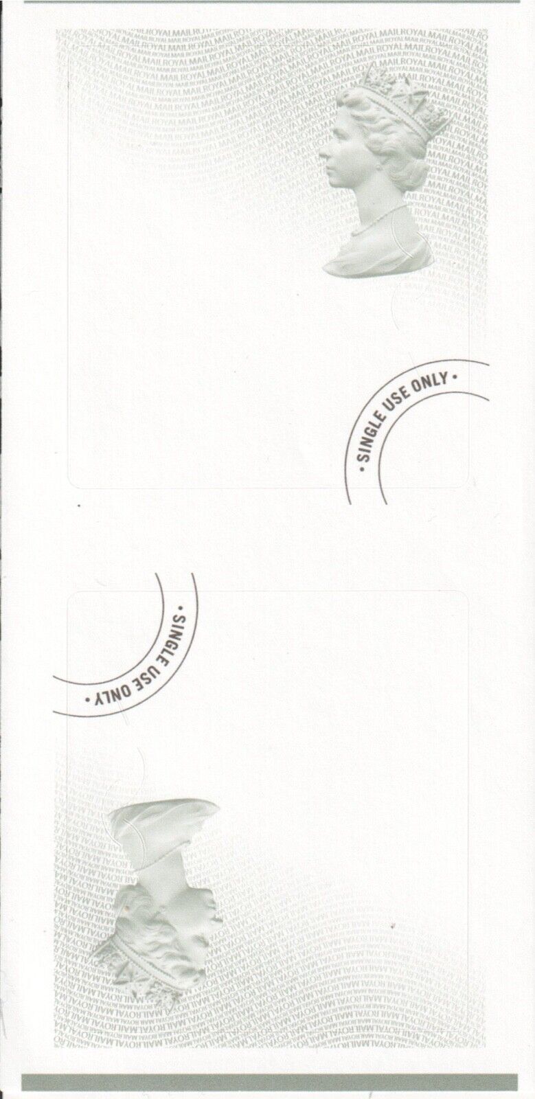 GB - QE2 Blank White Horizon Labels - Unused (Pair) | Great Britain ...