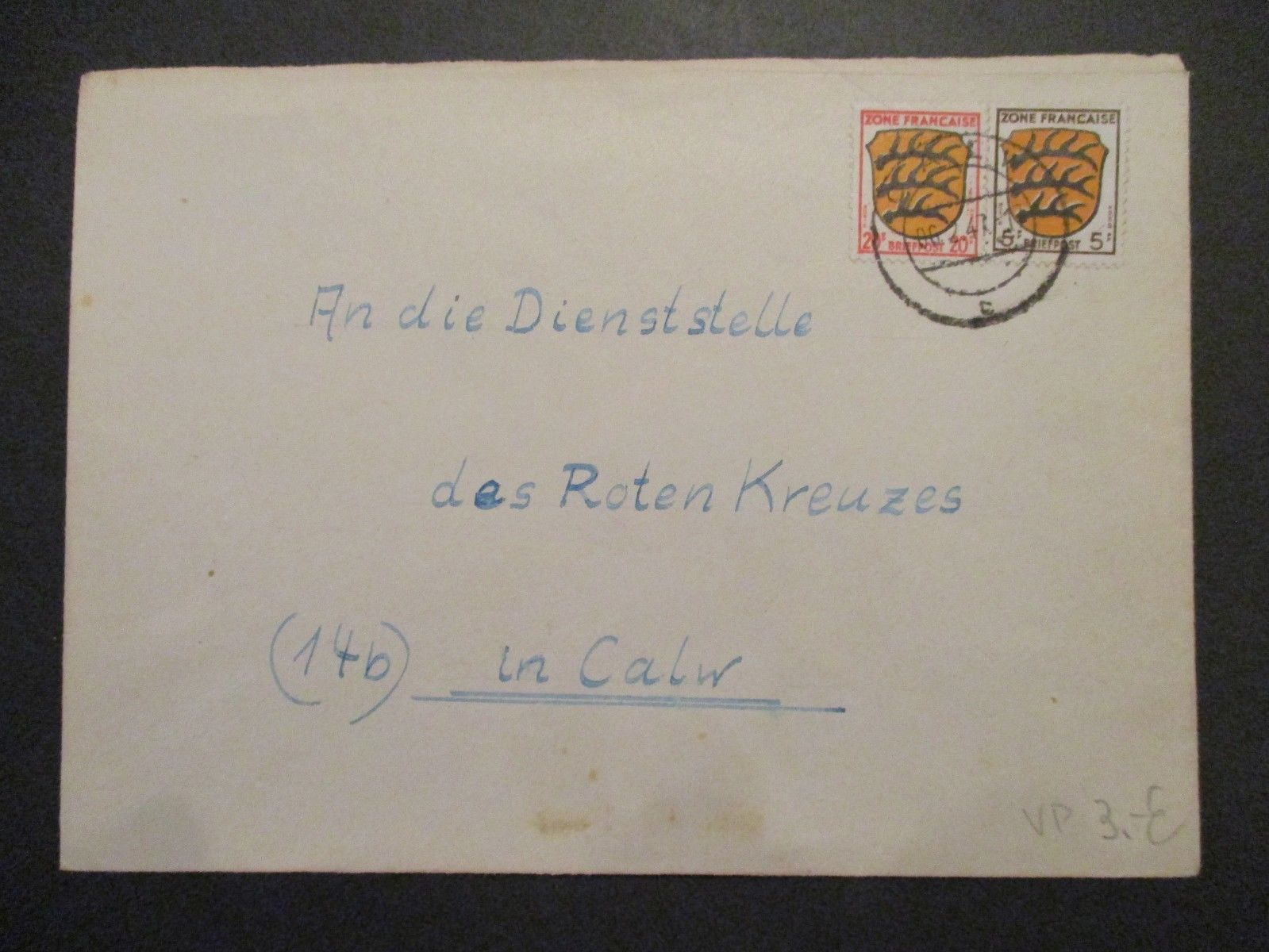 1946 French Occupied Calw Germany Zone Francaise Cover | Europe ...